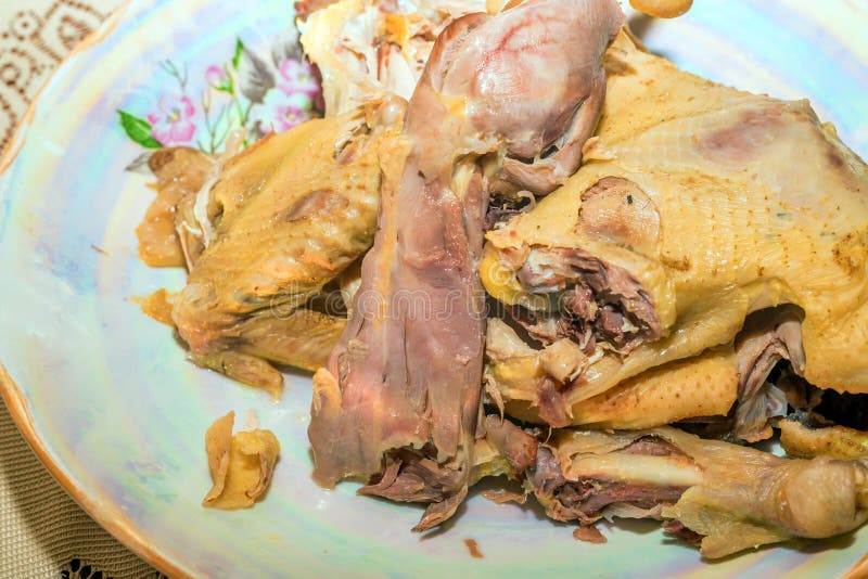 Boiled duck meat stock image. Image of closeup, ceremony - 92372347