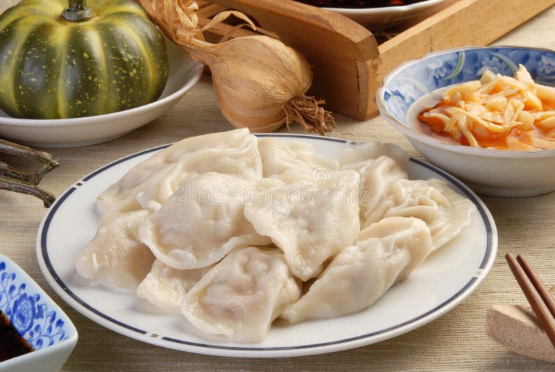Boiled dumplings stock image. Image of flour, east, dishware - 16916783
