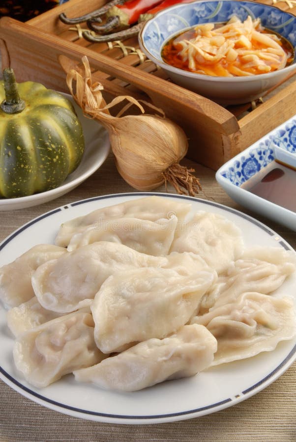 Boiled dumplings stock image. Image of flour, east, dishware - 16916783