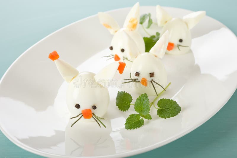 Boiled Egg Bunny Rabbit stock image. Image of kids, lunch - 49952643