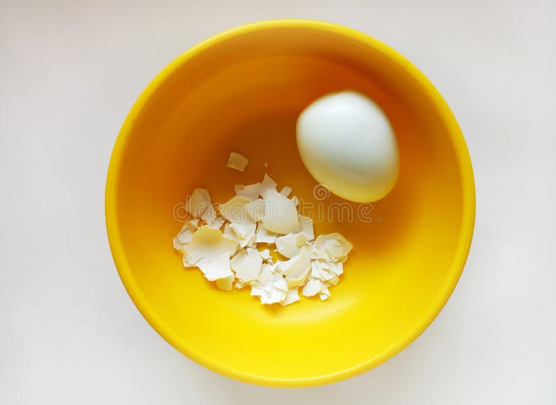 Boiled Egg with Cracked Shell Stock Image - Image of meal, broken ...