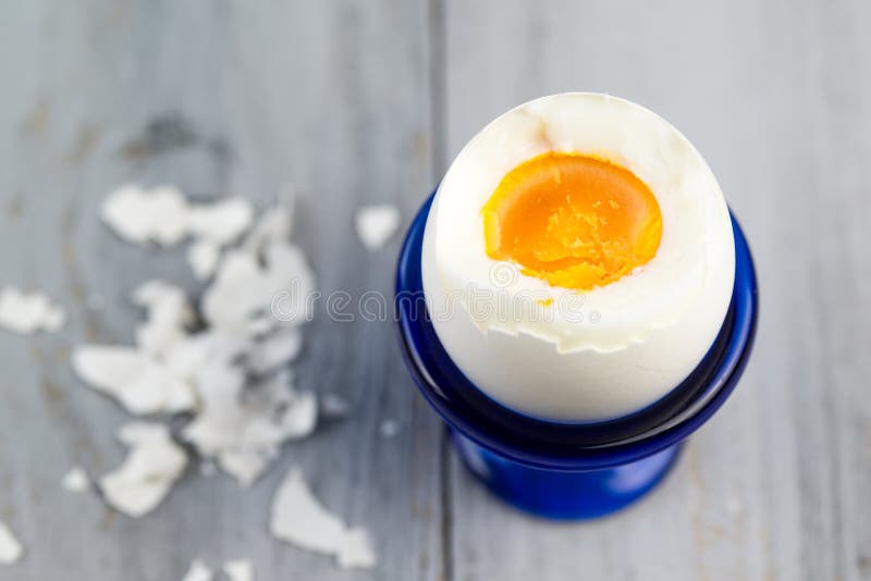 Boiled egg and egg shell stock photo. Image of fresh - 64511614