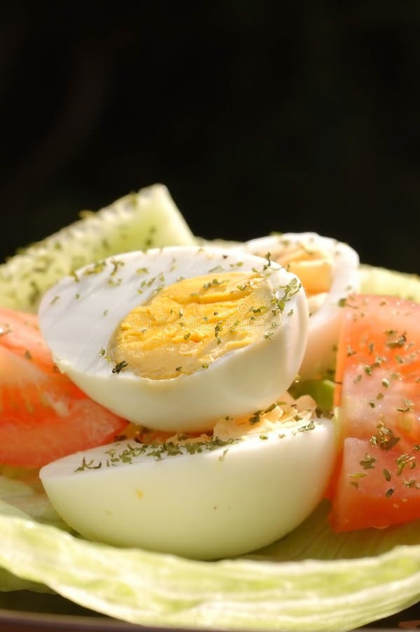 Boiled Egg Salad stock image. Image of fresh, healthy - 3281753