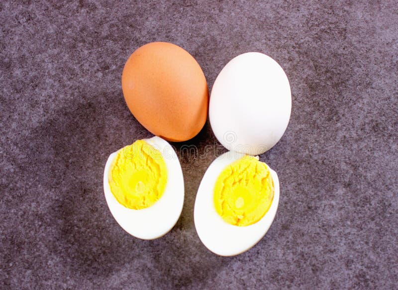 Boiled Eggs Close-up for Restaurant. Culinary Masterpieces of World ...