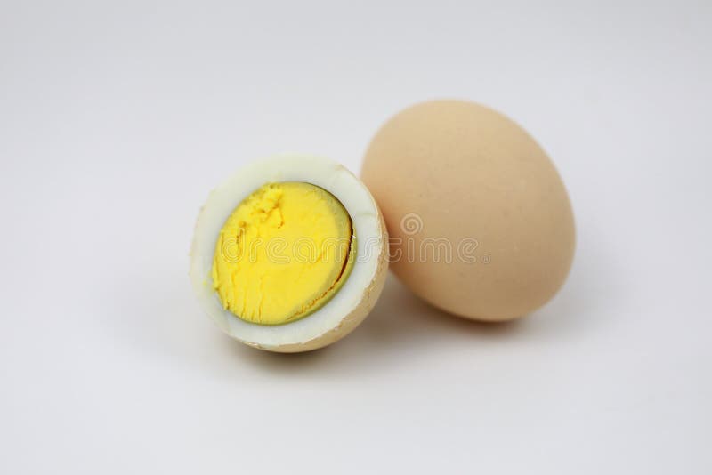 Half and one boiled Eggs stock image. Image of love - 112448371