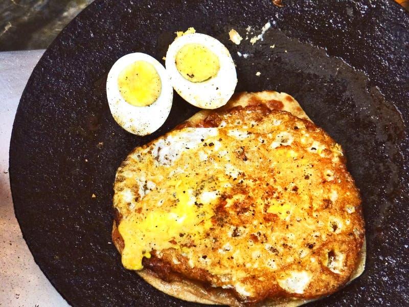 Boiled eggs and omelette stock image. Image of breakfast - 129901949
