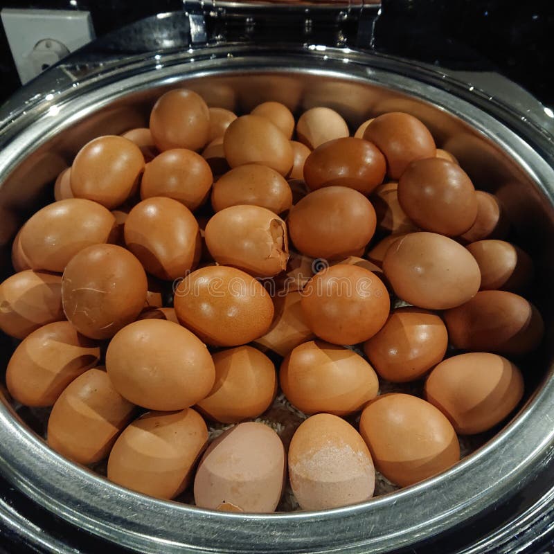 Boiled Eggs Settle Up on the Buffet or Telur Rebus Stock Photo - Image ...