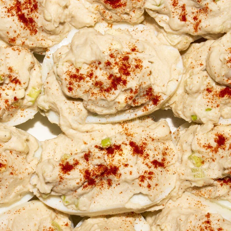 Boiled Eggs Stuffed with Cod Liver. Stock Photo - Image of meal ...