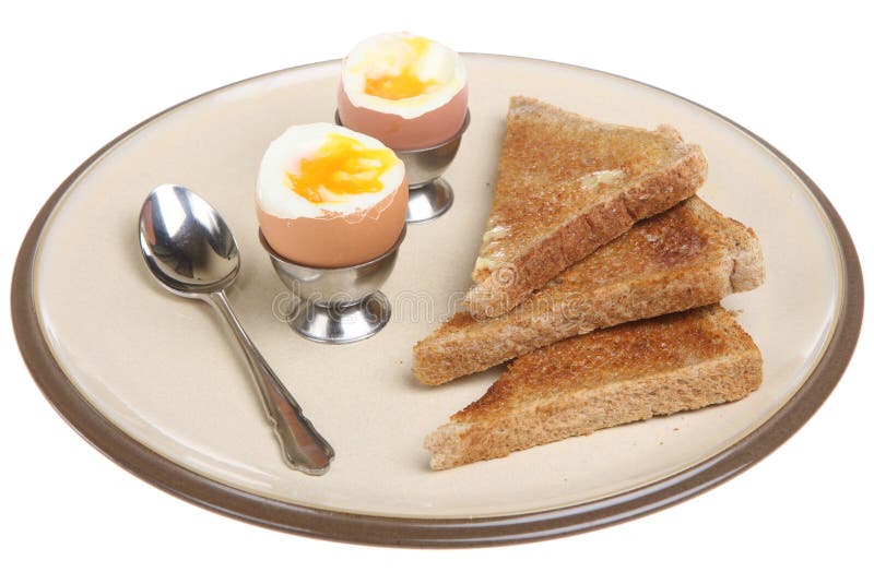 Boiled egg and toast stock image. Image of protein, soldiers - 4859401