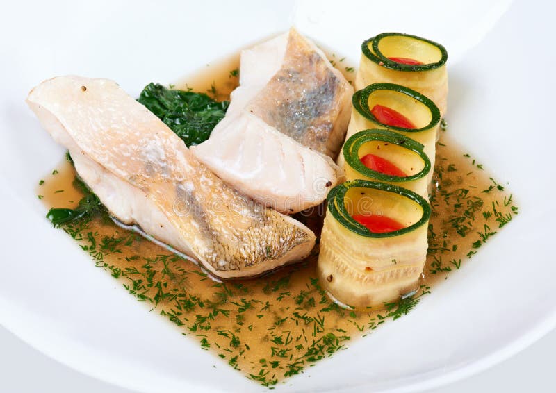 Boiled fish stock photo. Image of meal, halibut, grilled - 22579000