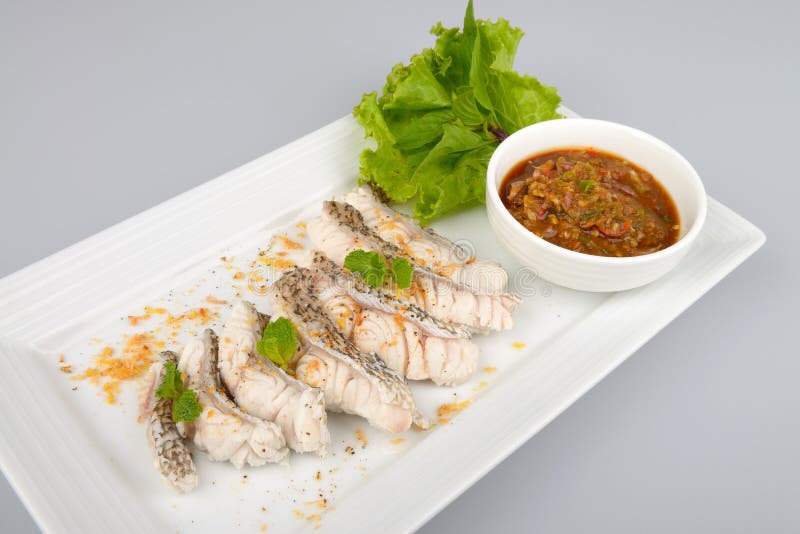 Boiled fish stock photo. Image of exotic, meal, spicy - 52663220