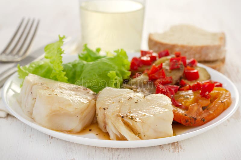 Boiled Fish with Vegetables Stock Photo - Image of eating, prepared ...