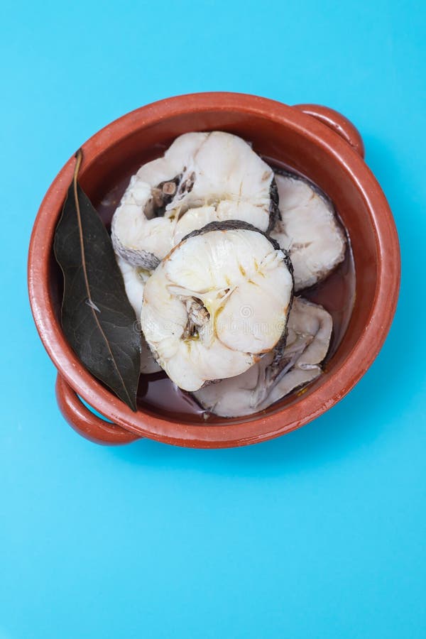 Boiled Fresh Fish in Brown Ceramic Pot Stock Image - Image of fish ...