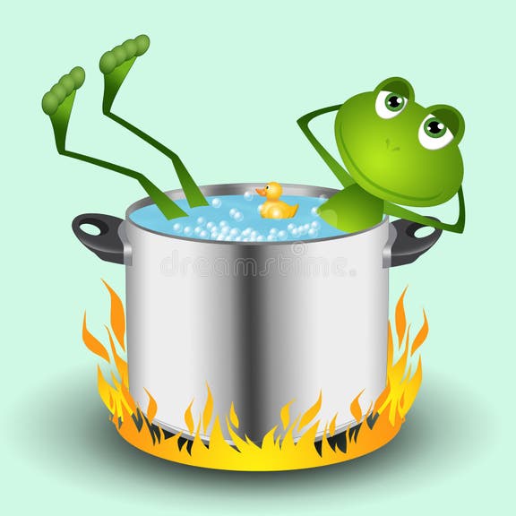 Illustration of a Boiled Frog Stock Illustration - Illustration of ...