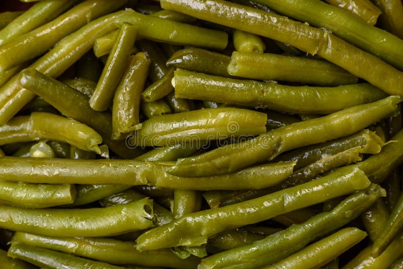 Boiled Green Bean Pods with Salt and Spices Stock Photo - Image of ...