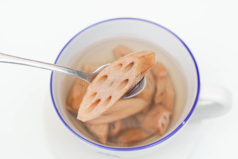 Boiled lotus root stock image. Image of close, dessert - 88005189