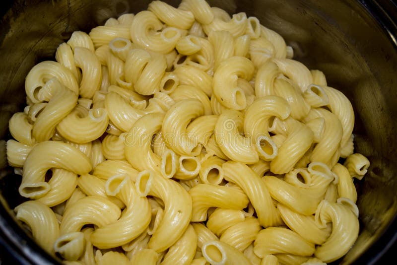 Boiled Macaroni from Durum Wheat Stock Image - Image of macaroni ...