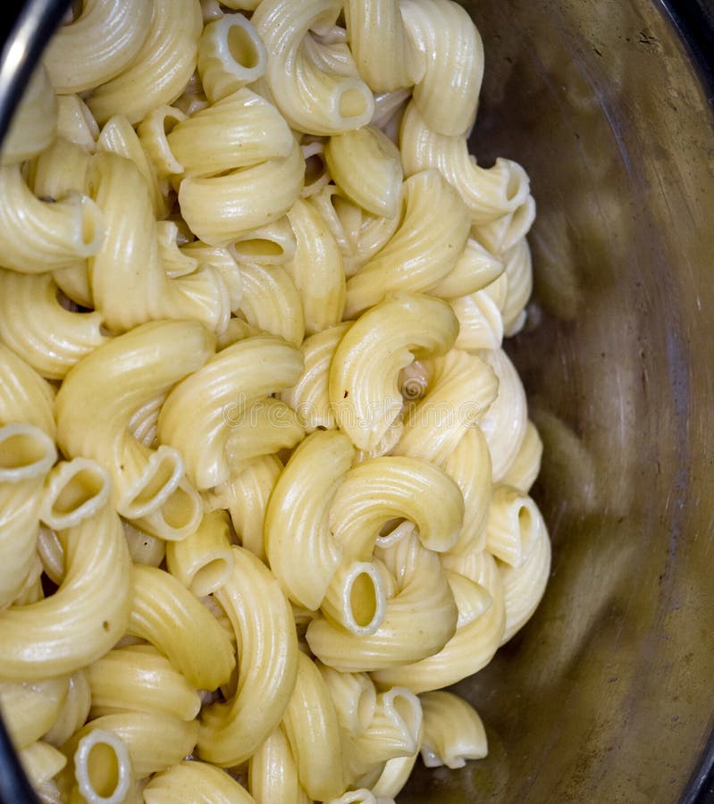 Boiled Macaroni from Durum Wheat Stock Photo - Image of noodles, dinner ...