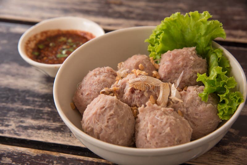 Boiled meat ball stock photo. Image of cooking, cook - 55445148