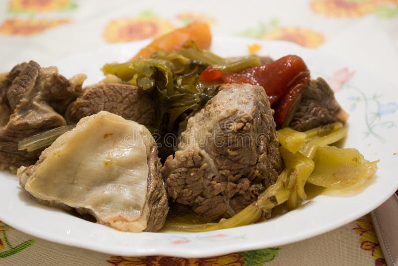 Boiled meat stock photo. Image of broth, lunch, main - 47658680