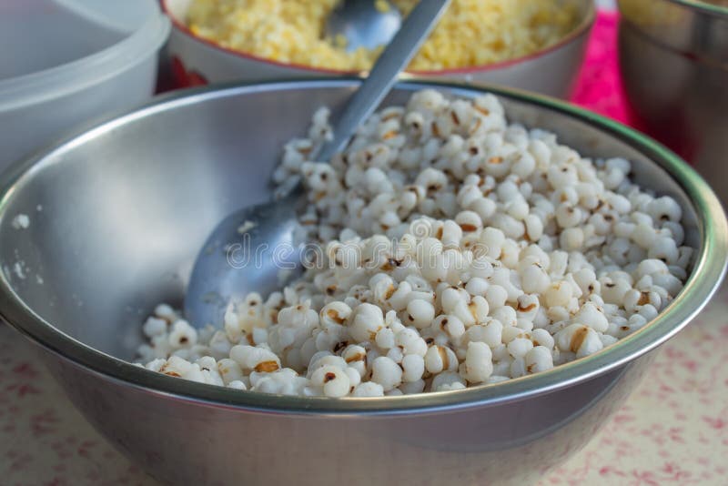 Boiled Millet Grains Valuable Stock Image - Image of fresh, fruit ...