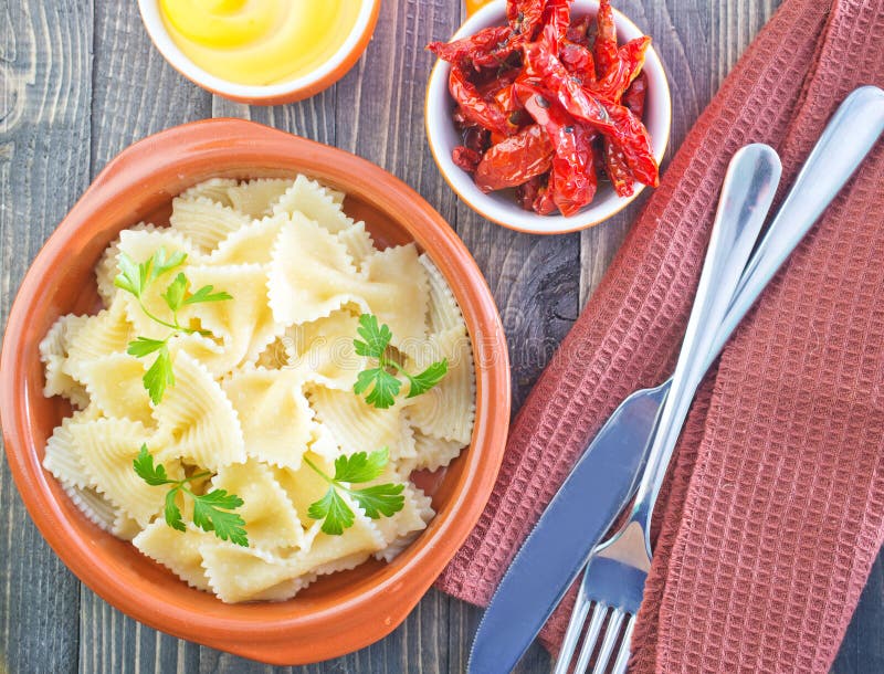 Boiled pasta stock image. Image of savoury, boiled, bowtie - 45781835
