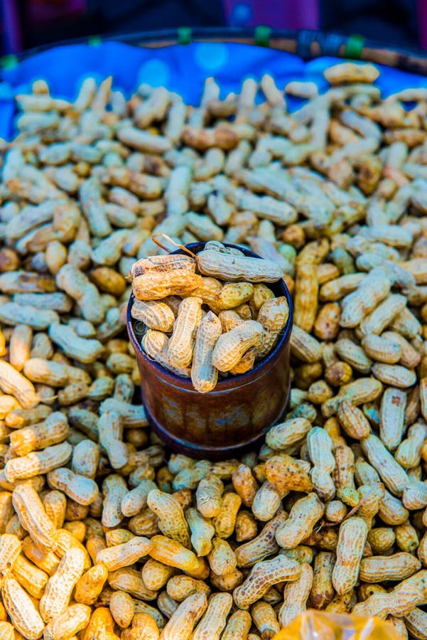 Boiled peanut on stand stock image. Image of nutshell - 176418333