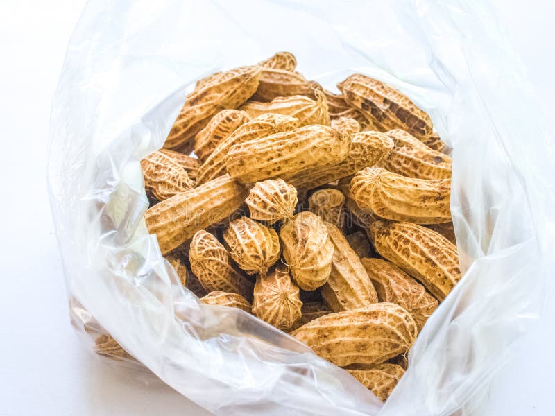 Boiled Peanuts on Plastic Bag Stock Photo - Image of food, bean: 66781002