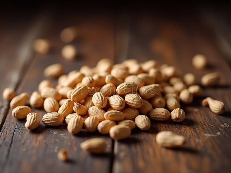 Boiled Peanuts on the Table Stock Illustration - Illustration of ...