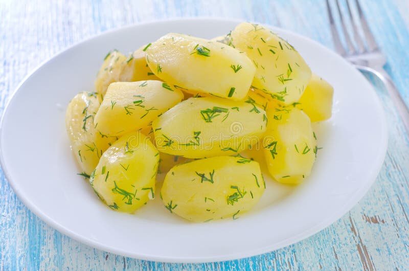 Boiled potato stock photo. Image of natural, gold, herb - 33313374
