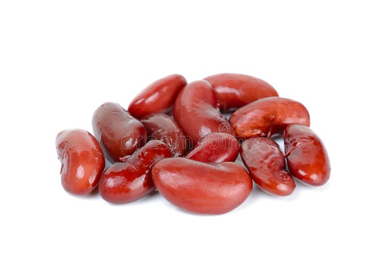 Boiled Red Bean Isolated on the White Stock Photo - Image of eating ...