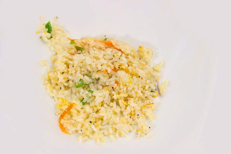 Boiled Rice with the Addition of Vegetables Stock Photo - Image of ...