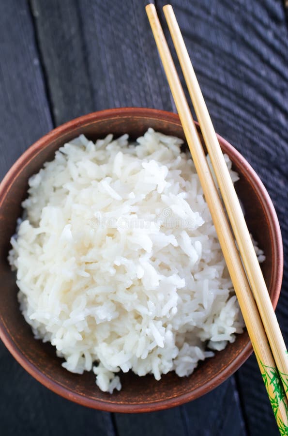 Boiled rice stock photo. Image of bowl, food, boiled - 46127072