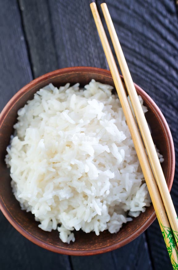Boiled rice stock photo. Image of bowl, food, boiled - 46127072