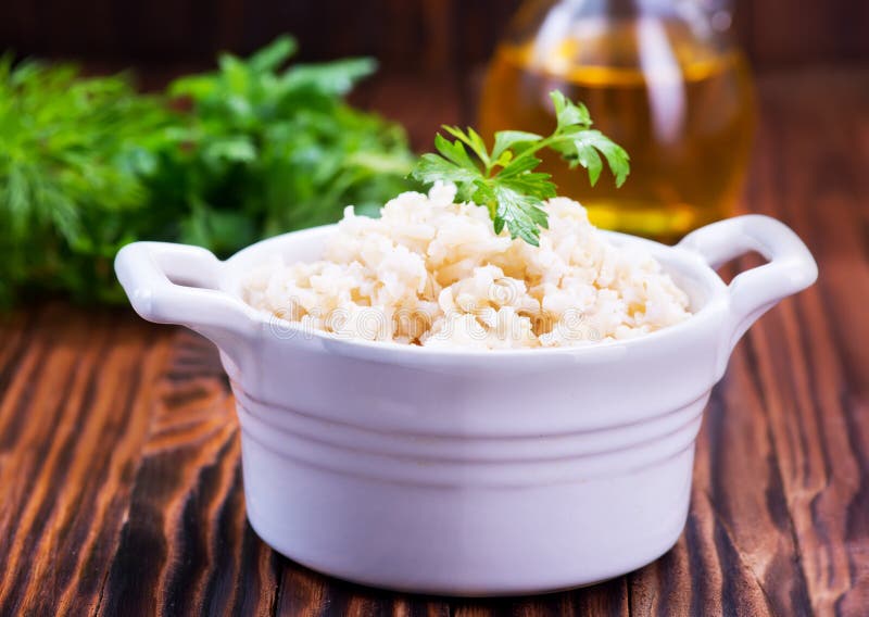 Boiled rice stock image. Image of brown, healthy, cuisine - 80591207