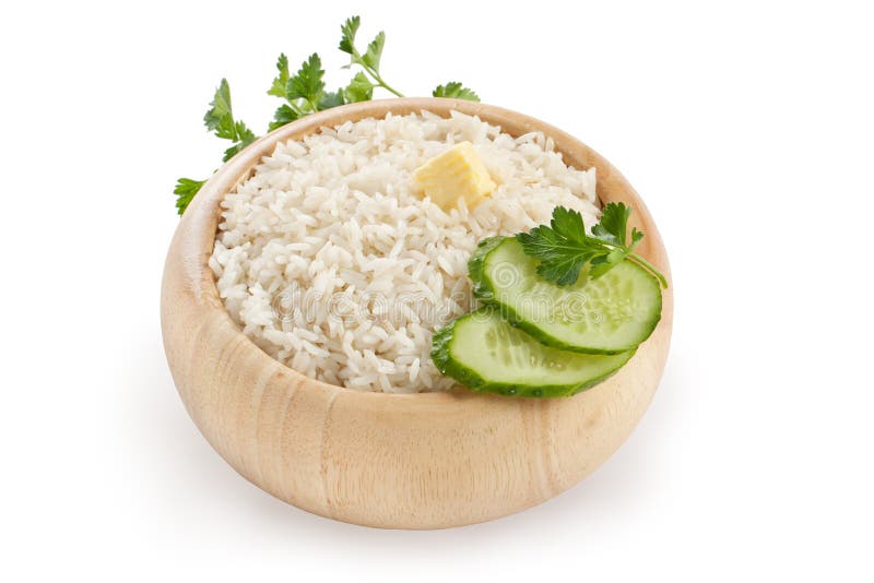 Boiled Rice In Plate Royalty Free Stock Photography - Image: 18977497