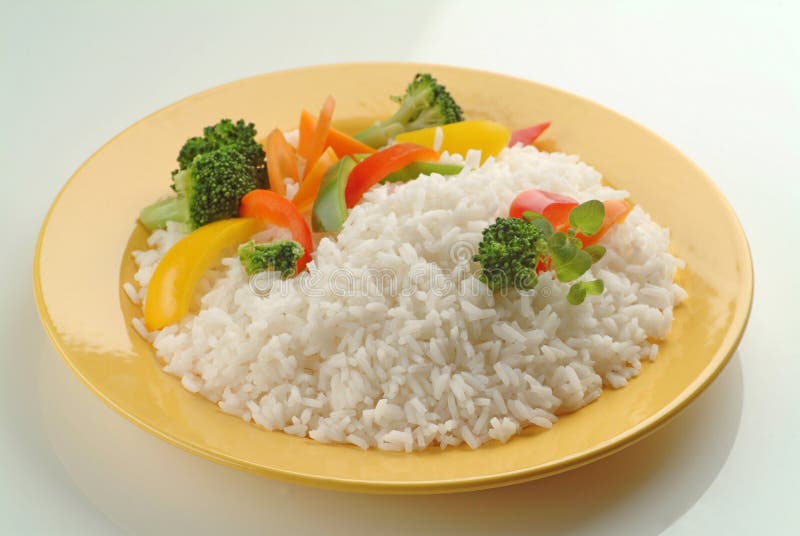 Boiled Rice With Vegetables Royalty Free Stock Image - Image: 9089706