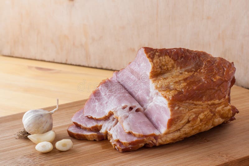 Boiled, Smoked Pork Meat, Pork Neck. Stock Photo - Image of culinary ...