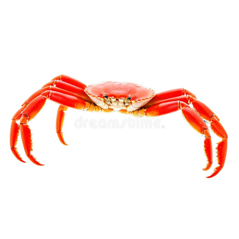 Boiled Snow Crab Legs Bright Red Color Garnished With Melted Butter Shot With A Shallow Stock