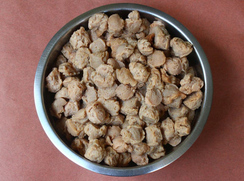 Boiled Soya Chunks Steel Bowl Stock Photos - Free & Royalty-Free Stock ...