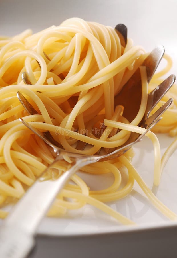 Boiled spaghetti stock image. Image of white, plate, pasta - 25018469