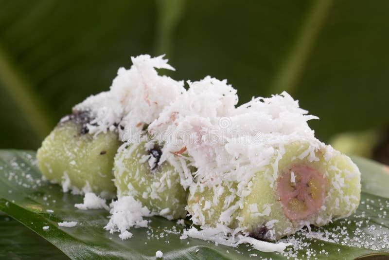 Boiled Sticky Rice Stuff with Banana Stock Photo - Image of banana ...