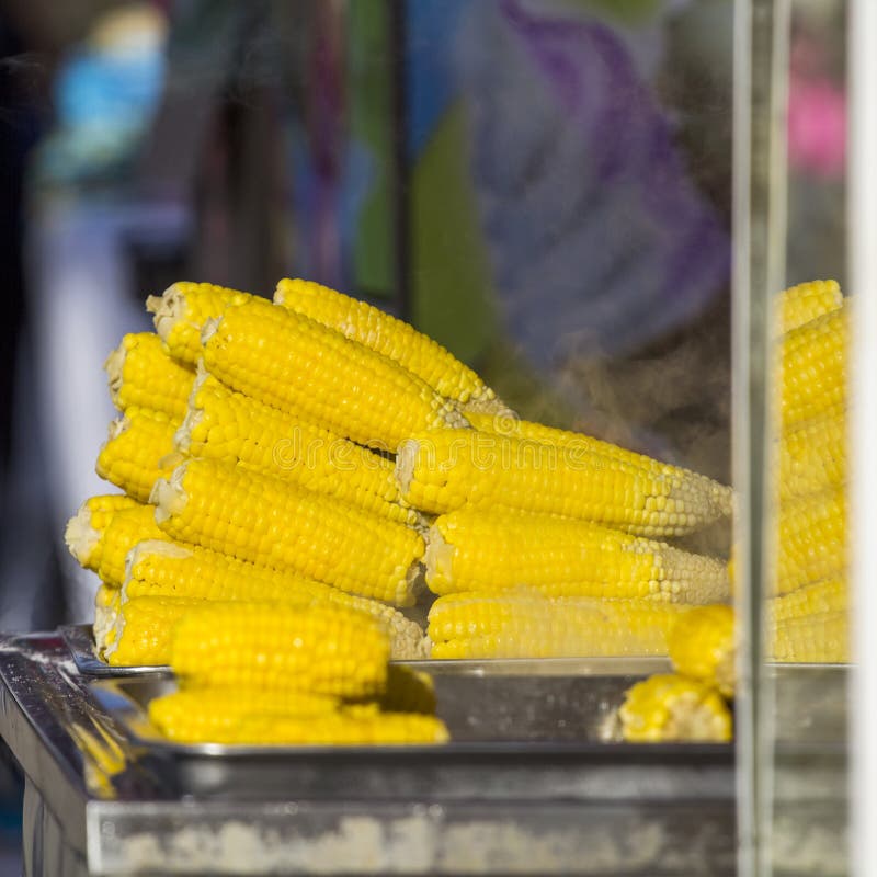 Boiled sweet corn pieces stock photo. Image of breakfast - 68174700