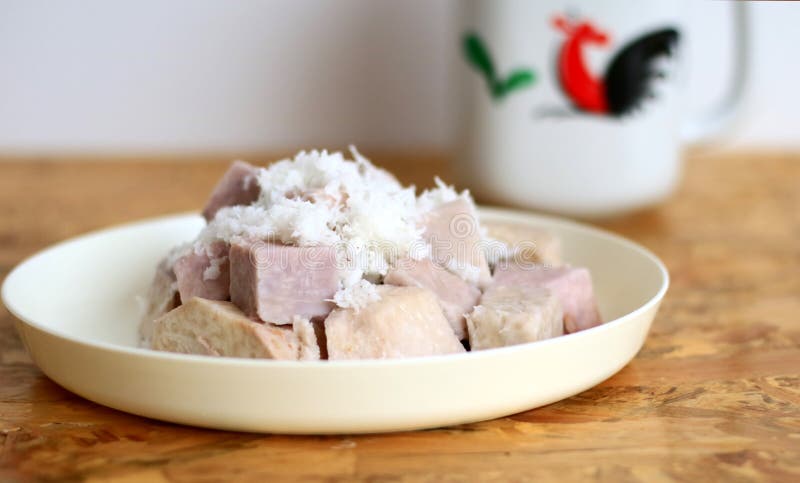 Boiled Taro stock image. Image of bogor, cocoyam, araceae - 230957425