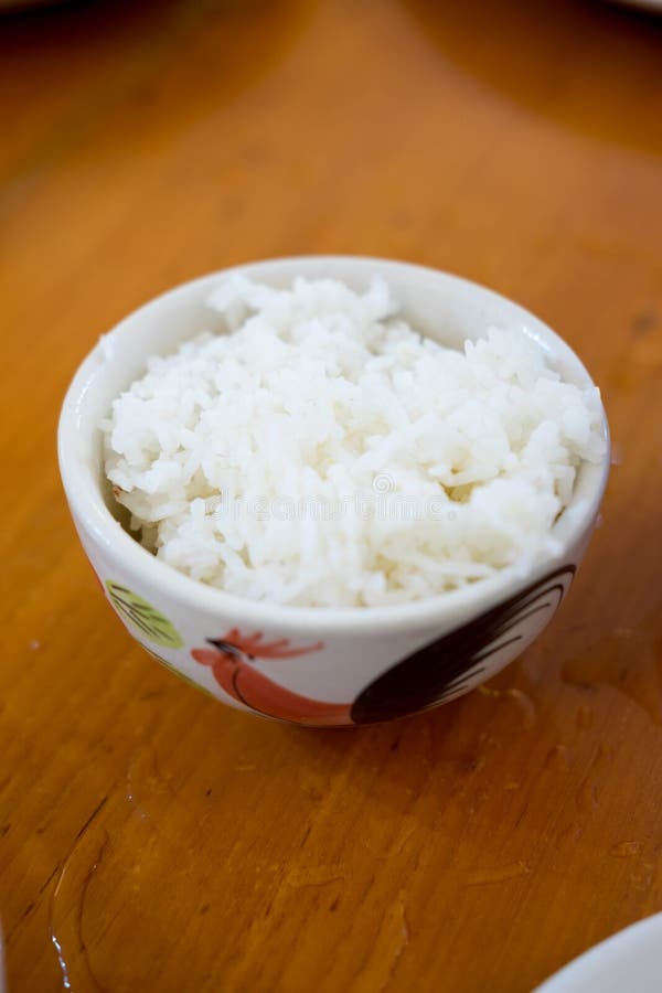 Boiled Thai rice stock photo. Image of cook, table, boiled - 91599852