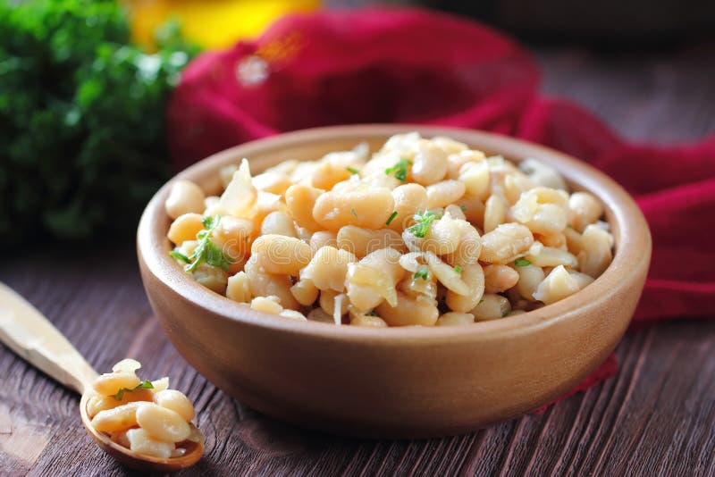 Boiled white haricot stock image. Image of meal, healthy - 81752235