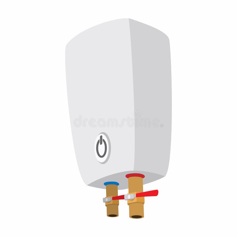 Boiler cartoon icon stock vector. Illustration of line - 79776291