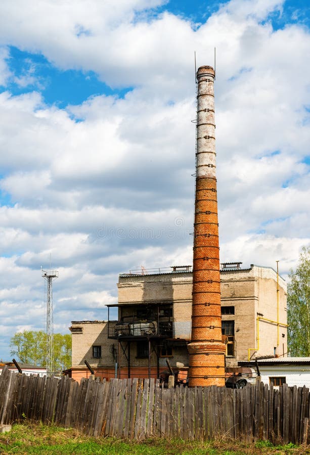 Boiler House with High Stack Stock Image - Image of boiler, grass: 25218449
