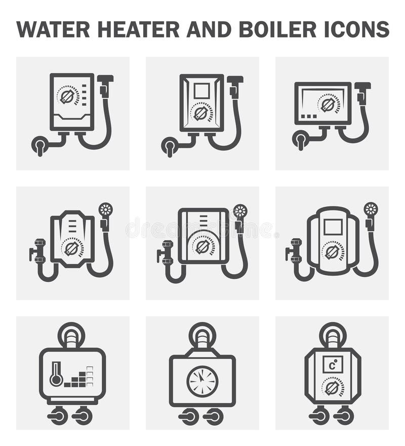 Boiler icon stock vector. Illustration of heat, domestic - 61554581