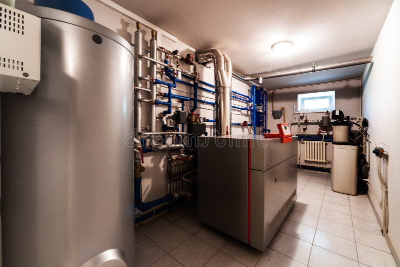 Boiler Room stock image. Image of insulation, tube, cellar - 45645533